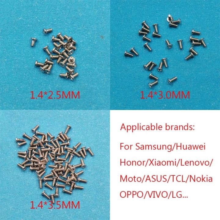 100PCS 2.5MM 3.0mm 3.5mm Screws For Samsung/Huawei Honor/Xiaomi/Lenovo ...