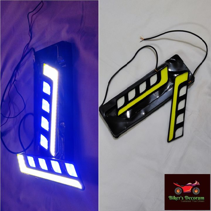 Universal waterproof Turn signal Body Indicator Daytime Running DRL ...