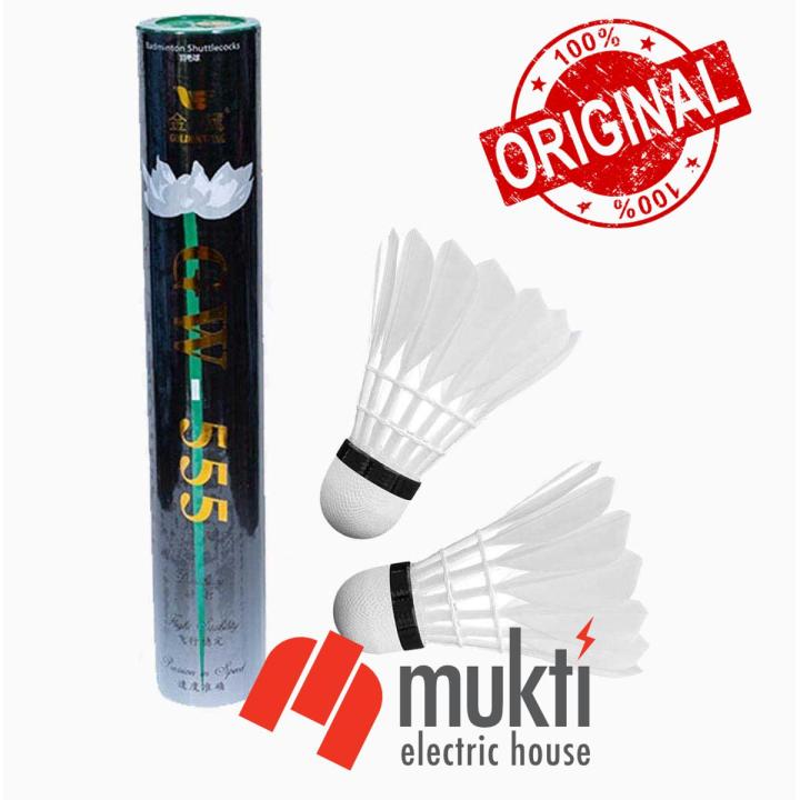Golden Wing Original GW-555 Shuttlecock Feather Badminton Shuttle Cocks ...