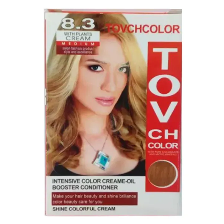 Tov Ch Hair Color Cream Medium Gold 8.3 -30x2 ml | Daraz.com.bd