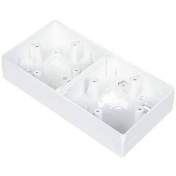 2 Gang Double PVC Back Box For Gang Switch, Gang Socket | Daraz.com.bd