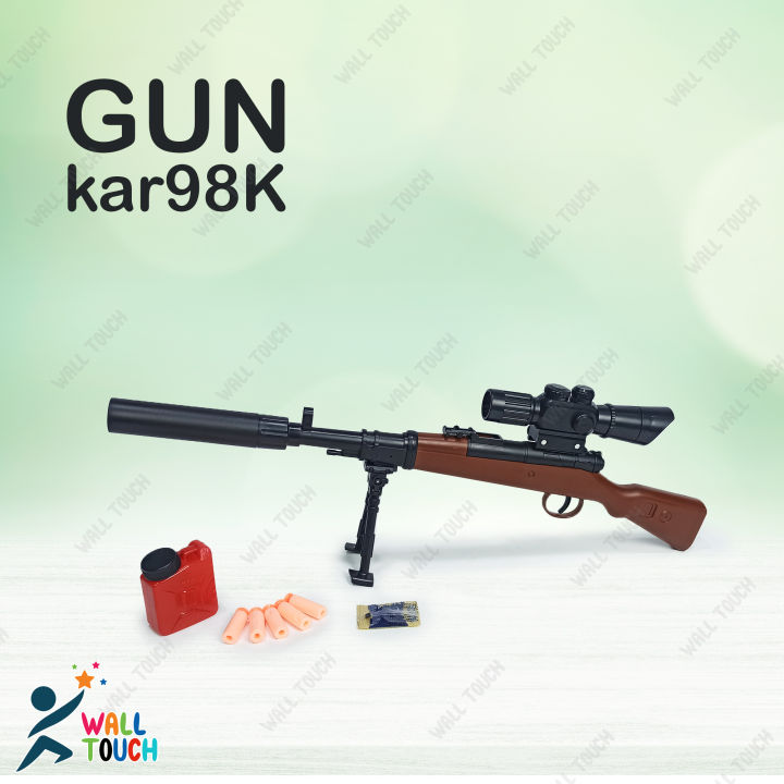 PUBG Freefire Big Size Toy Sniper Gun Kar98K with 2 Types of Bullet for ...