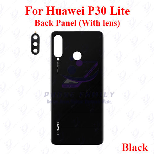 For Huawei P30 Lite Back Panel/Backshell/ Casing + Camera lens With Logo-All Colors Available ...