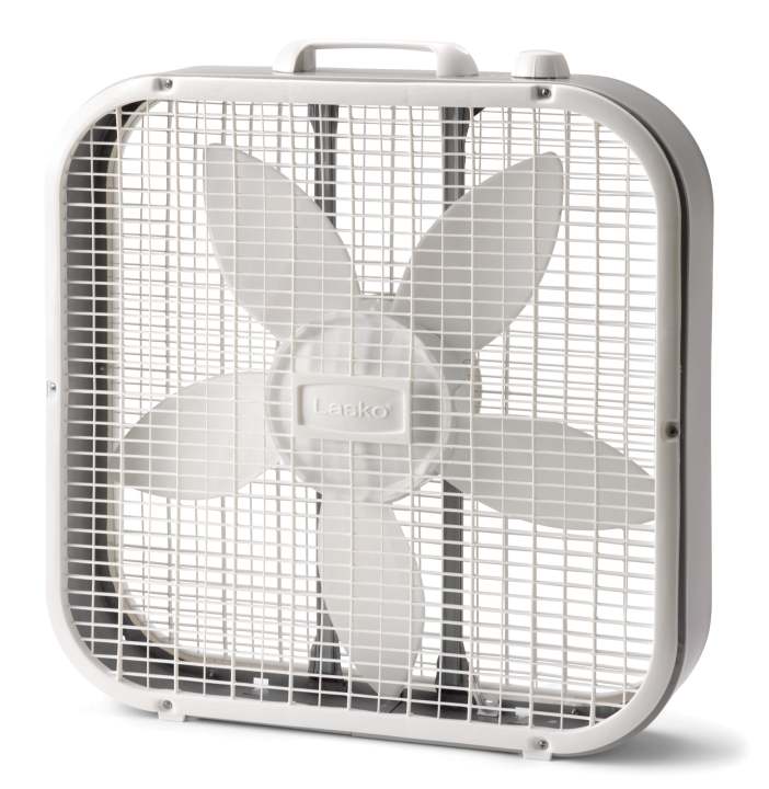 Lasko 20 Classic Box Fan with Weather-Resistant Motor, 3 Speeds, 22.5 H ...