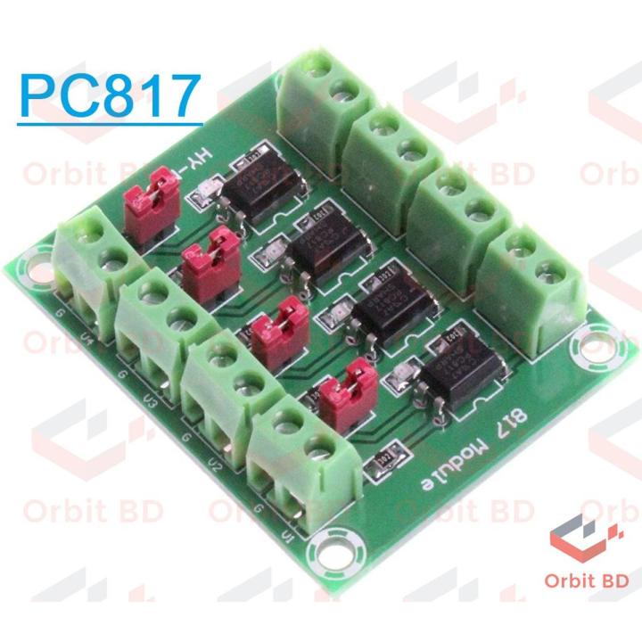 PC817 Optocoupler 4 Channel Voltage Isolation Board Voltage Converter ...