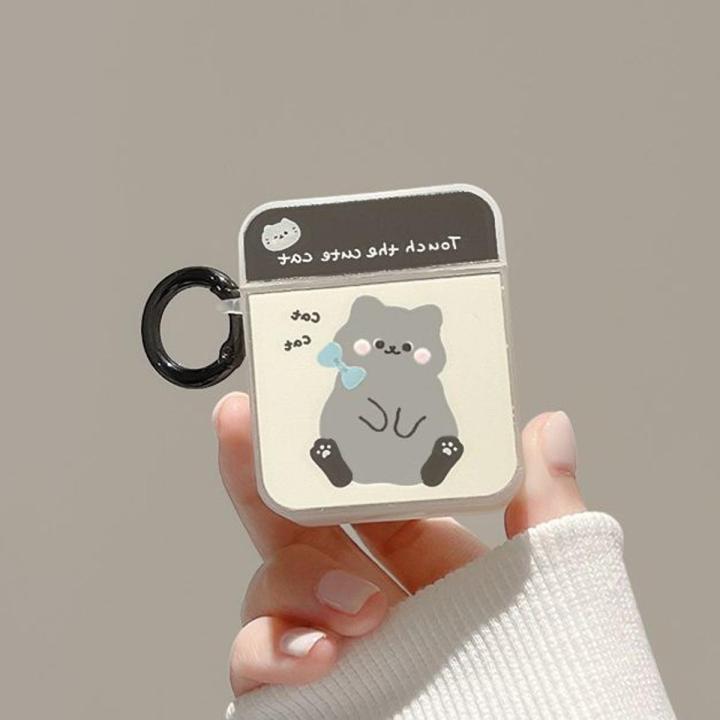 【FUPANG】Mirror Style Earphone Case Cartoon Cover Cute Case AirPods for ...