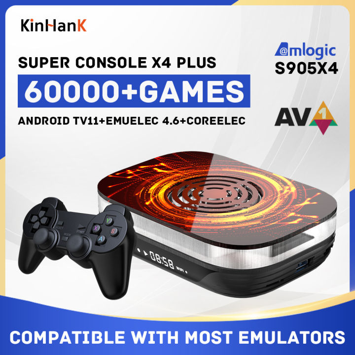 KINHANK Amlogic S905X4 Super Console X4 Plus Retro Game Console Built ...