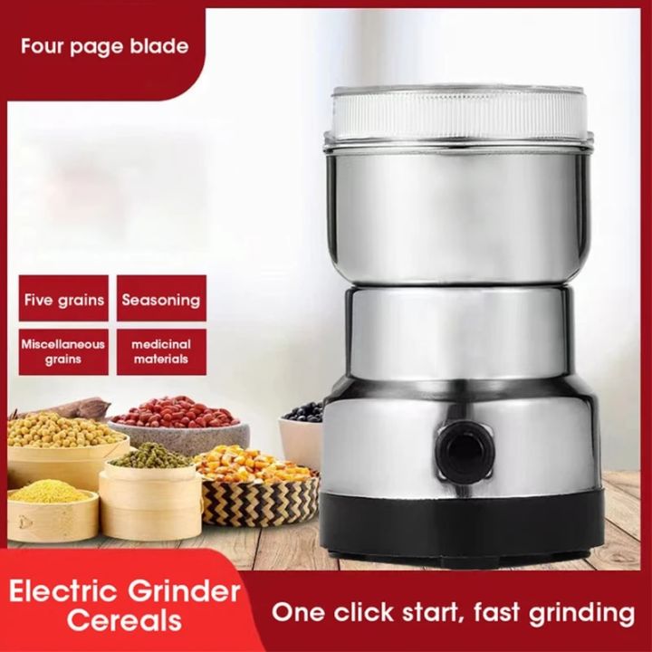 Powerful Grains Spices Portable Electric Grinder Cereals Coffee Bean Dry Food Grinder Mill ...