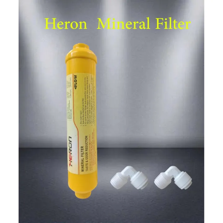 Mineral Cartridge for RO Water Purifier with 2 Pieces Elbow Connectors ...