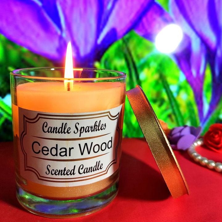 Cedar Wood Scented Candle | Daraz.com.bd