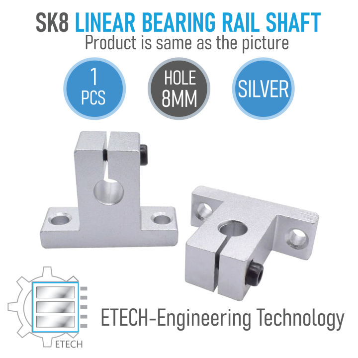 SK8 8mm linear bearing rail shaft support XYZ Table CNC Router SH8A 3D ...