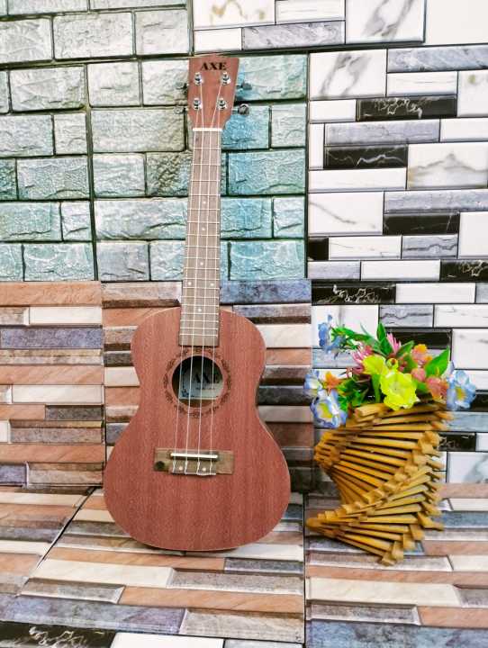 A.xe ukulele Concert Size 24 inc with bag , picks and belt | Daraz.com.bd