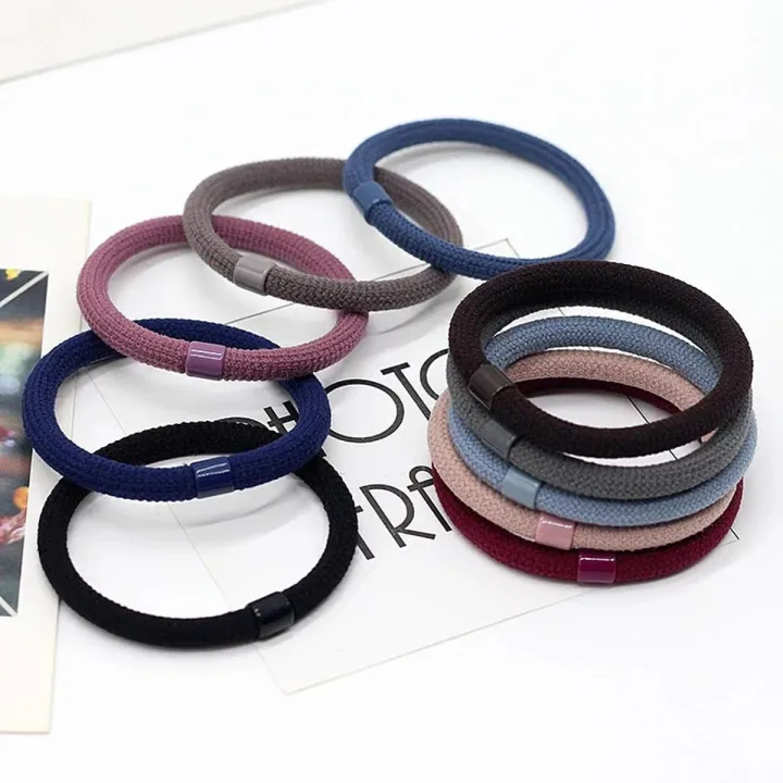 【3C VictoryEagle】Flocking Hair -Multicolor Basic Simple Elastic Hair ...