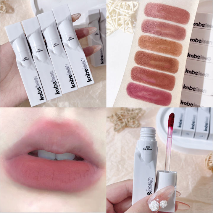 Kobeleen Irregular Lip Glaze Soft Mist Matte Velvet Lip Mud Long ...