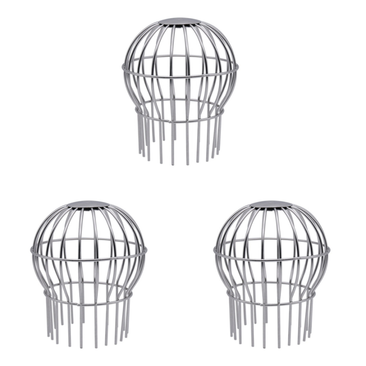 3X Drain Outdoor Roof Anti - Blocking Line Cap Round Net Cover Drainage ...