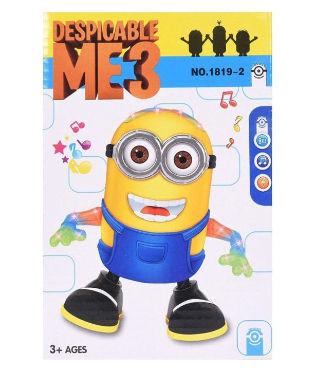 Despicable ME3 Dancing Minion with Music and Flashing Lights Toy ...