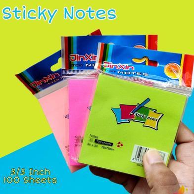 Sticky Note 3 x 3 Inch, 100 Pcs-Square | Daraz.com.bd