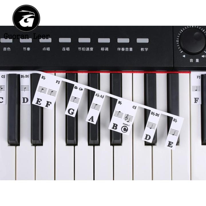 Piano Keyboard Note Labels 88 Keys / 61 Keys Removable Piano Notes ...