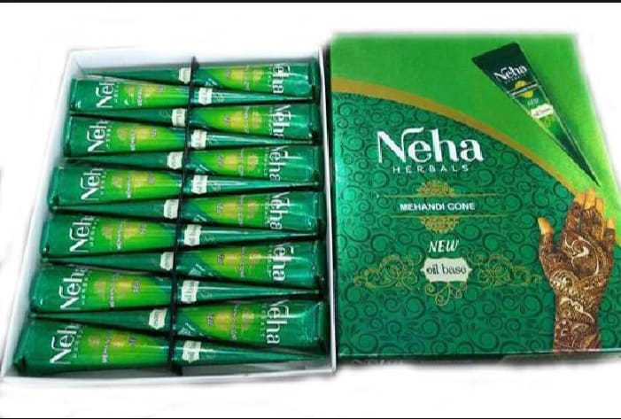 Neha Natural Cone Colour Mehedi-6 Pcs Full Box | Daraz.com.bd