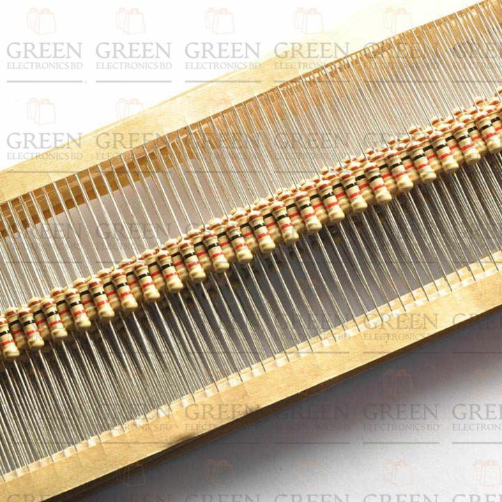 Carbon Film Resistor 47 Ohm 1/4W 5%-100Pcs | Daraz.com.bd