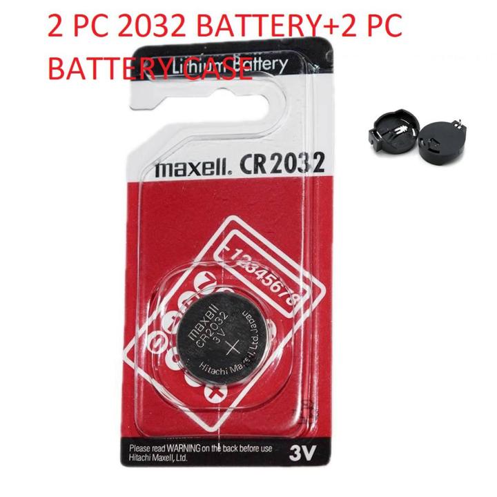 Maxwell cr 2032 battery 2pc with 2pc battery case - Battery | Daraz.com.bd