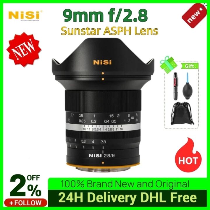 NiSi 9mm f/2.8 Sunstar ASPH Lens Manual Focus APS-C Ultra Wide Angle ...