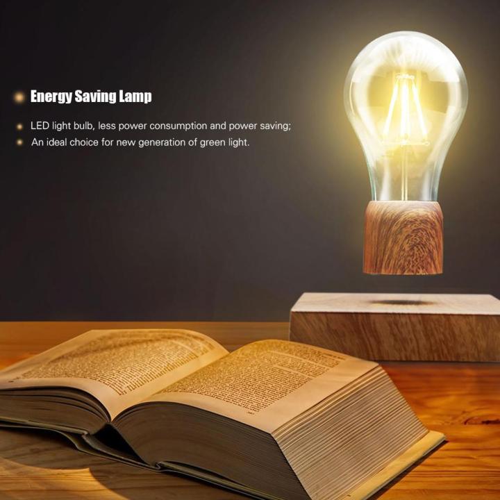 OIMG Levitating Floating Desk Lamp L-Ed Light Bulb Night Light With ...