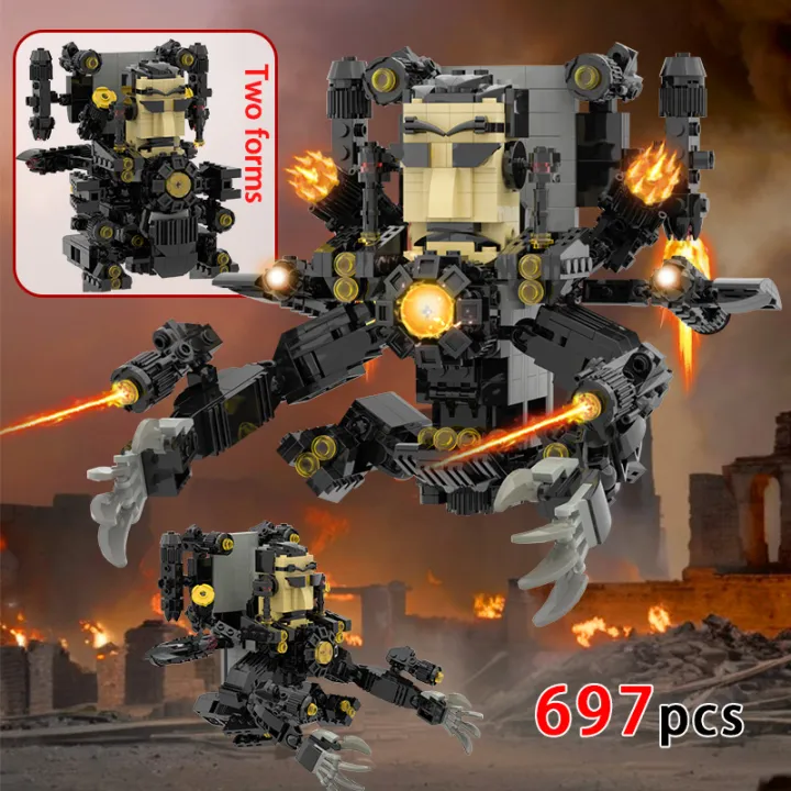 MOC Skibidi Toilet Building Blocks Set For Kids Titan Cameraman ...