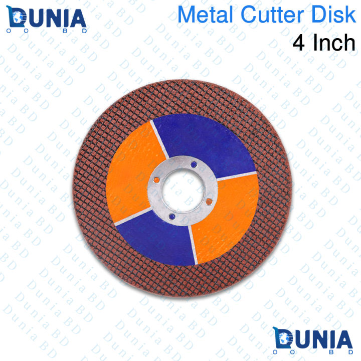 4 inch Metal Cutter Grinder Disk for cutting Metal Rod bar SS | Daraz ...