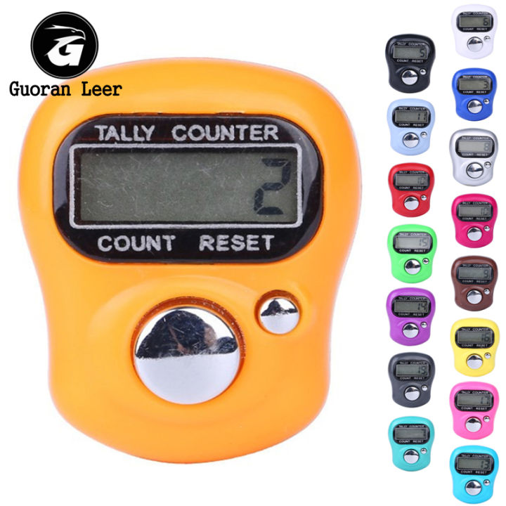 Finger Tally Counter LED Digital Display Counter Clicker Resettable Lap ...