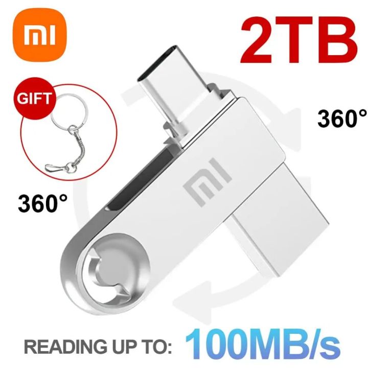 Xiaomi 2 In 1 TYPE-C USB Flash Drive 2TB For Phone Rotatable Memory ...