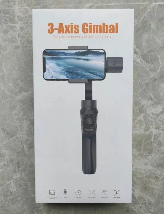 3 Axis Gimbal Stabilizer Handheld F10 Automatic Selfie Stick 360 ...