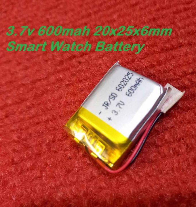 Smart Watch Battery 3.7V 600mAh Battery 3.7V Battery Size 20x25x6mm ...