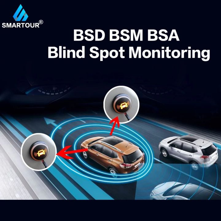 Smartour BSM BSD Car Blind Spot Monitoring System 12V Radar Detection System Ultrasonic Sensor ...