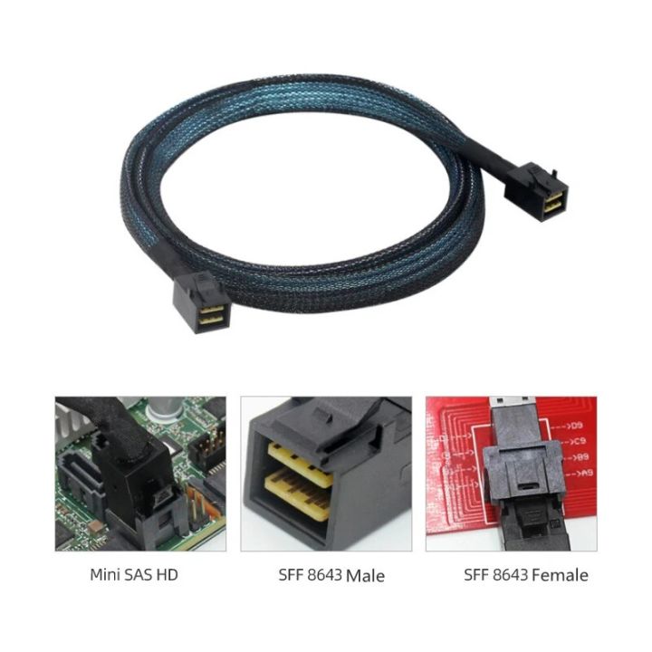 Nku Internal Mini SAS High Density Data Cable 36Pin SFF-8643 To SFF ...