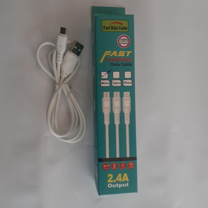 Micro USB 2.4A Fast Charging Data Cable | Daraz.com.bd