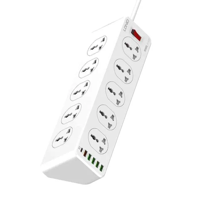 LDNIO SC10610 10 Sockets & 6 USB Ports Power Strip | Daraz.com.bd