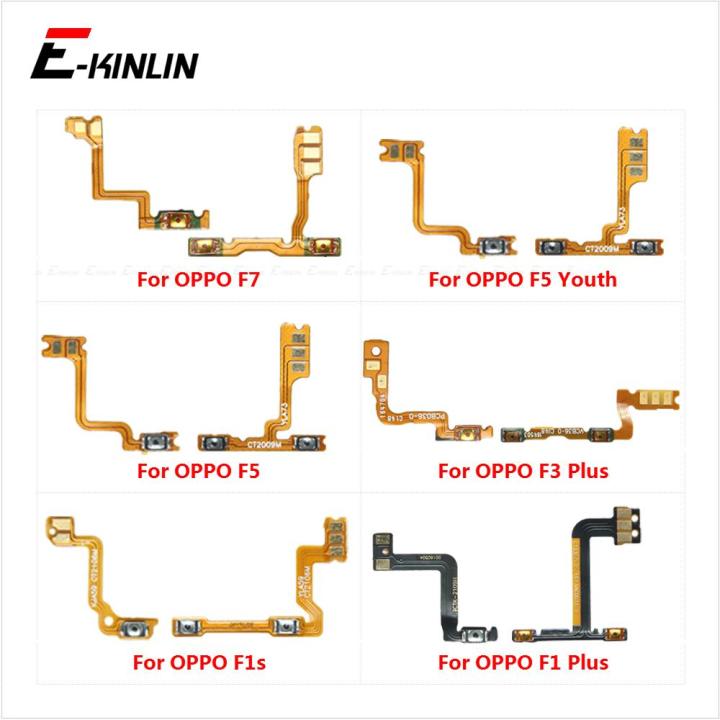 OPPO F1 F1S F3 Plus F5 Youth F7 Power on / off Switch Button Side Volume Up Down Buttons Flex ...