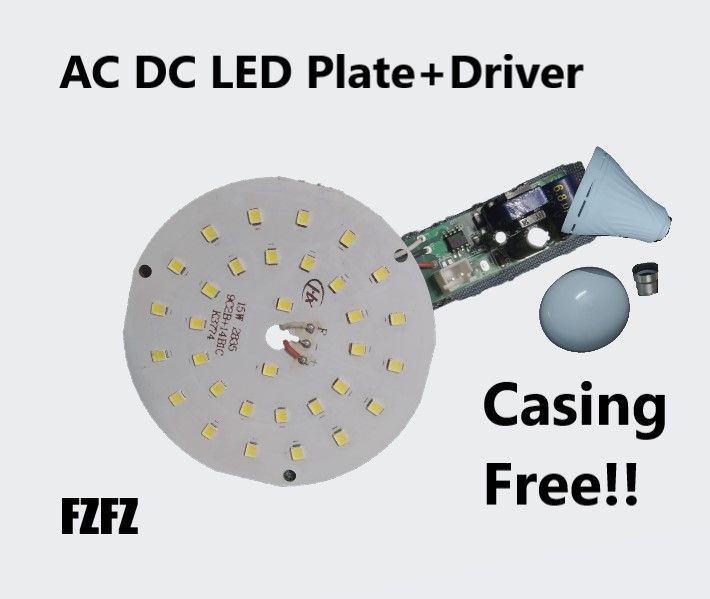 1PCS 3Wire AC DC Rechargeable LED Light Bulb set Circuit Board Driver AC 220v To 5V Output 7W ...