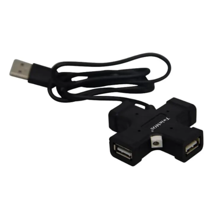 4 Ports USB 2.0 Hub LED USB Hub TwinMox - Black | Daraz.com.bd
