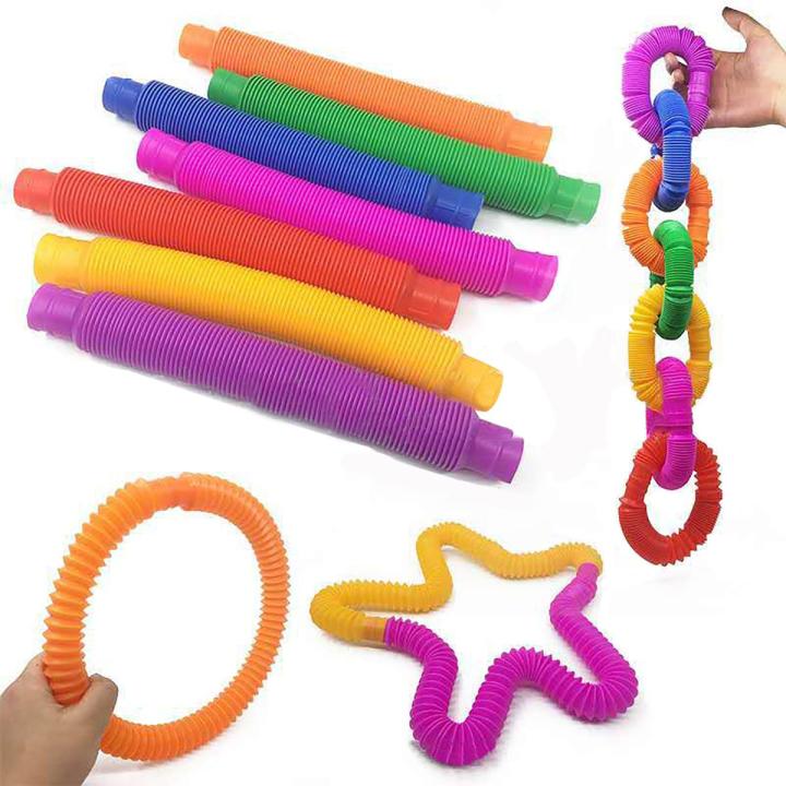 【Serendipity party】7pcs/lot Fidget Pop Tube Pipe Toys Anti-stress ...
