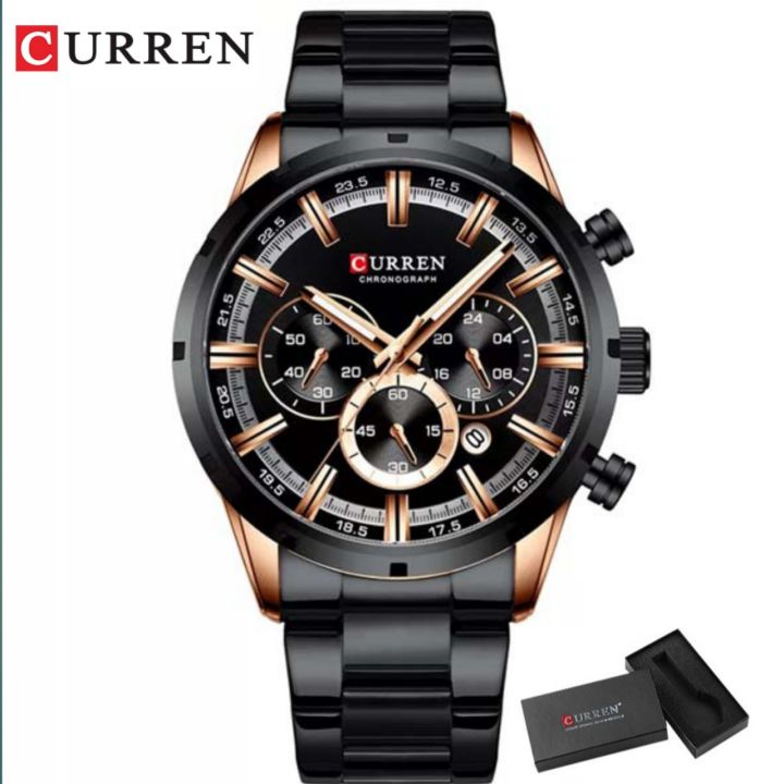 CURREN 8355 Mens Wrist Watch Luxury Premium Quality Chronograph ...