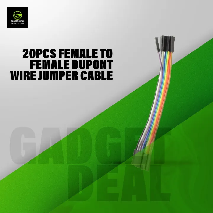 20pcs Female to female Dupont Wire Jumper Cable for Breadboard | Daraz ...