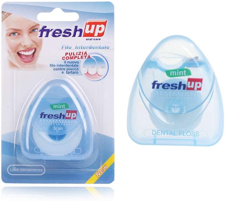 Fresh Up Oral Care Dental Floss Mint Flavour 50 meter (Factory Sealed ...