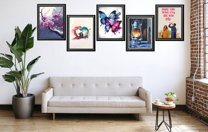Home decoration Glass wall frame Islamic Best quality ever 6*8inch ...