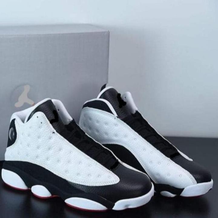 Men's shoes Air J13 retro black and white Sneakers For Men | Daraz.com.bd