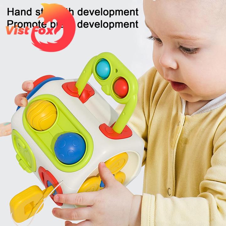 Toddler Busy Cube Interactive Sensory Toy for Toddlers Educational Busy ...