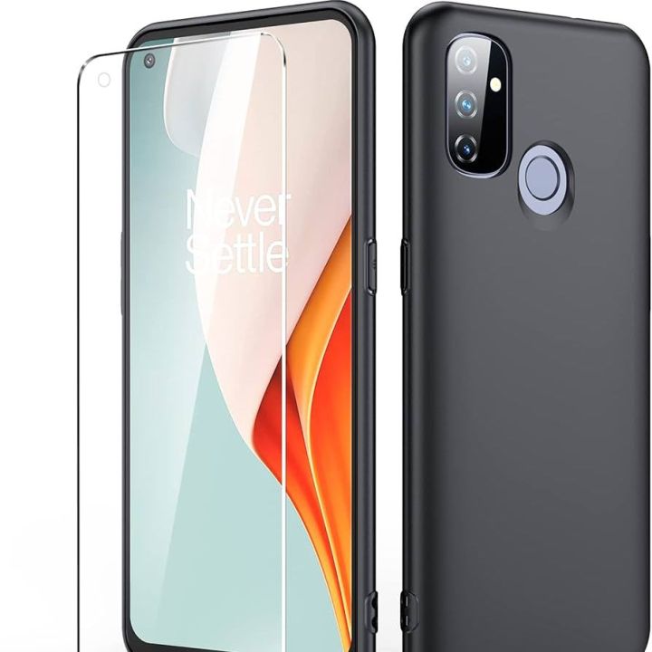 For OnePlus Nord N100 Black Silicone Case Mobile Cover | Daraz.com.bd
