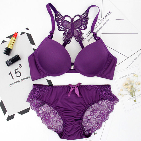 Butterfly Bra and Panty Set for Women 1set / Front Closer Bras / Push ...