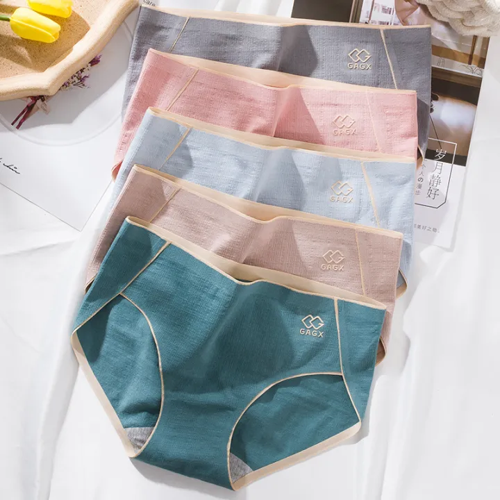 New Seamless Cotton Women's Panties Mid-waist Hip Breathable Girly ...